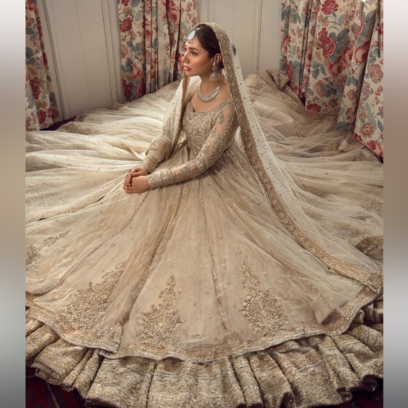 Dresses | Faiza Saqlain Anamta Bridal Lehenga Gown Pakistani Wear | Poshmark